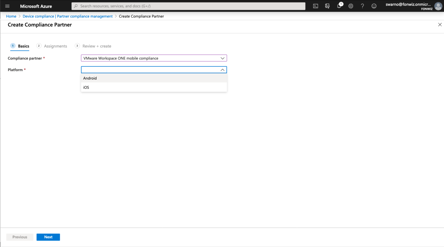 Workspace One UEM 3rd party compliance integration - Microsoft Graph API