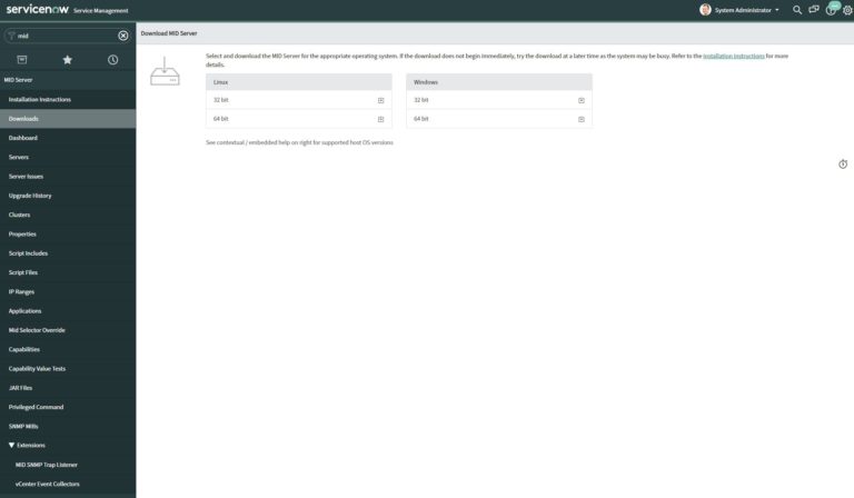 ServiceNow MID Server installation - Digital Workspace