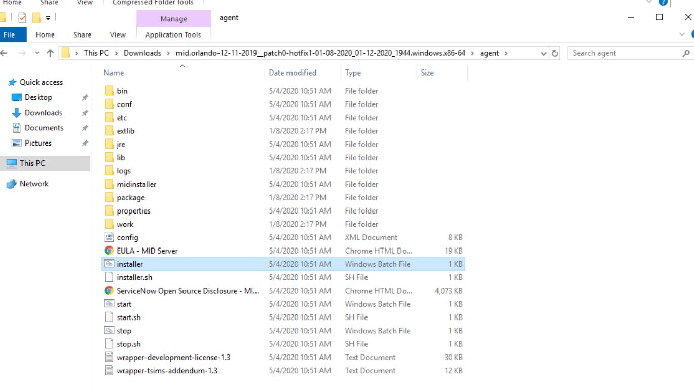 ServiceNow MID Server installation - Digital Workspace