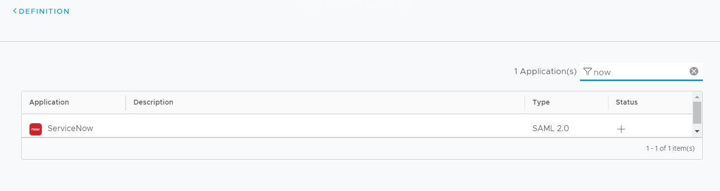 Configure ServiceNow SSO with Workspace ONE Access - Digital Workspace