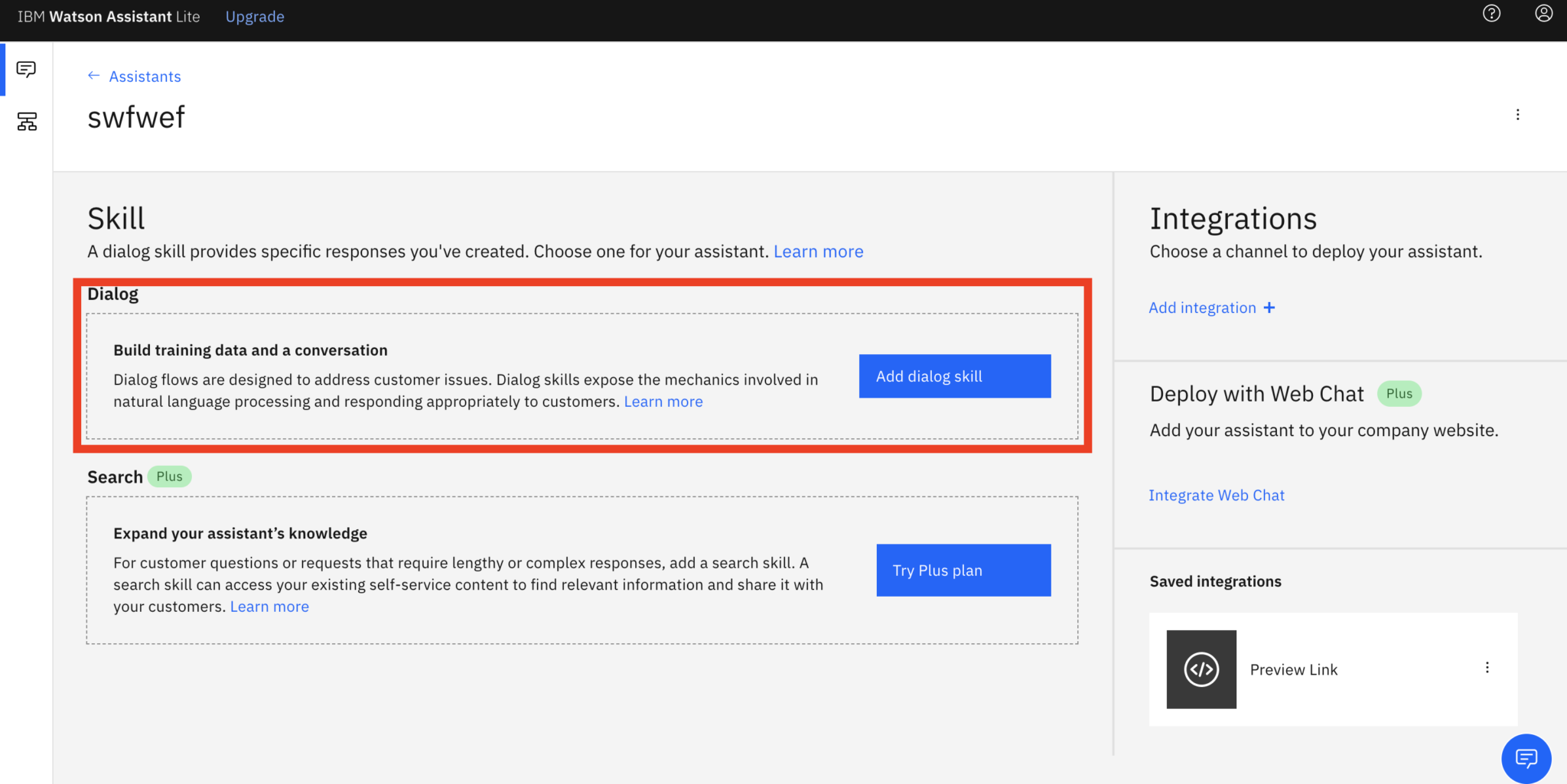 Configuring IBM Watson - Digital Workspace