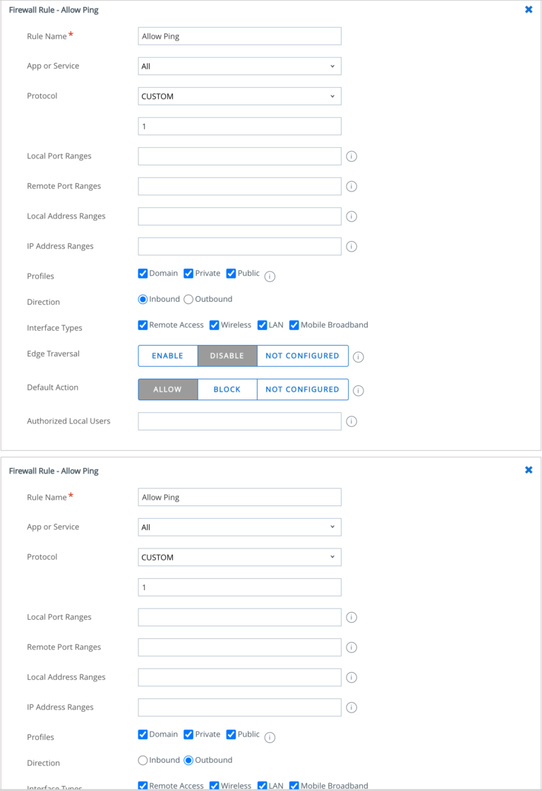 KB - Windows Firewall Profile - Digital Workspace