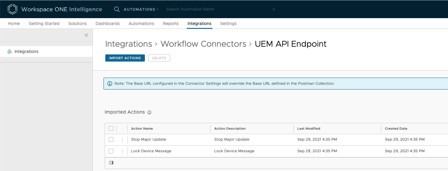 How to: WS1 UEM Custom Action in Intelligence - Digital Workspace
