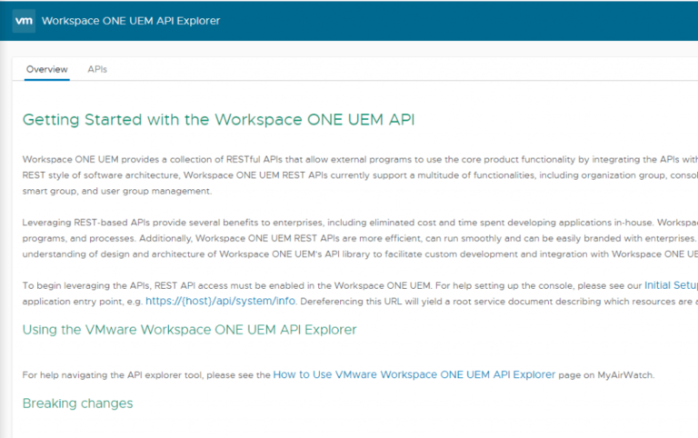 REST API in Workspace ONE UEM! - Digital Workspace