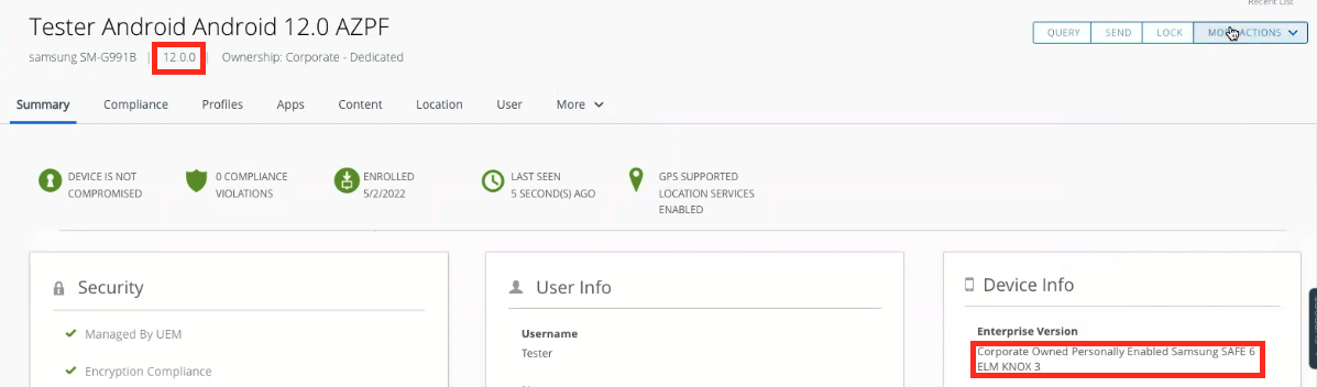 Android COPE - Enterprise Wipe Functionality - Digital Workspace