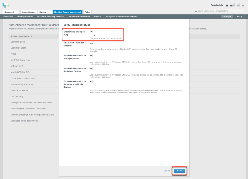 Intelligent Hub Verify and Authenticator App (SaaS & 2209 On-Premises ...