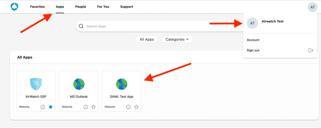VMware Workspace ONE Access SAML SSO - Digital Workspace